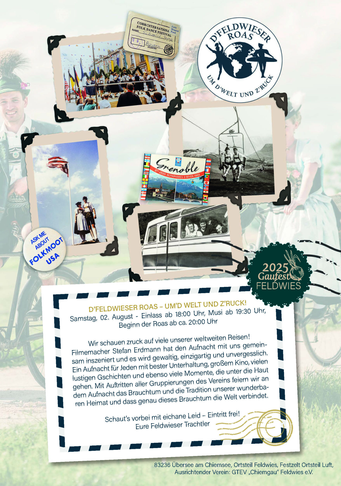 Neues zum Gaufest, Jugendplatzerl, D`Feldwieser Roas, zukünftige Titelseite Gemeindezeitung ...